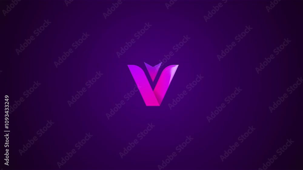 creative 3d new logo reveal animation template, Water electric splash glowing hyper energetic ...