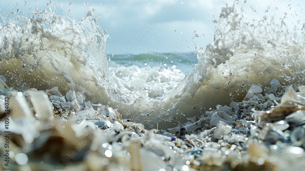 Polluted Beach During High Tide: Understanding Ocean Pollution Cycle in ...