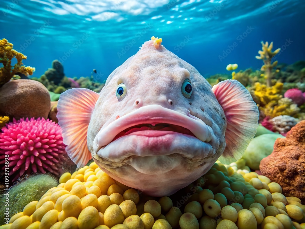 Unique and Delightful Blobfish Swimming in Its Natural Habitat ...