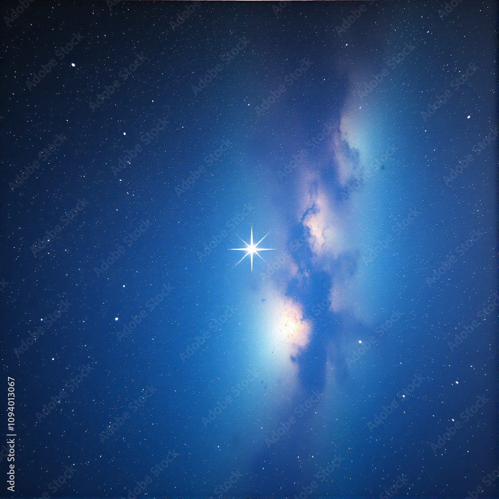 star sky cross starry space nebula insanely key center blue wall ...