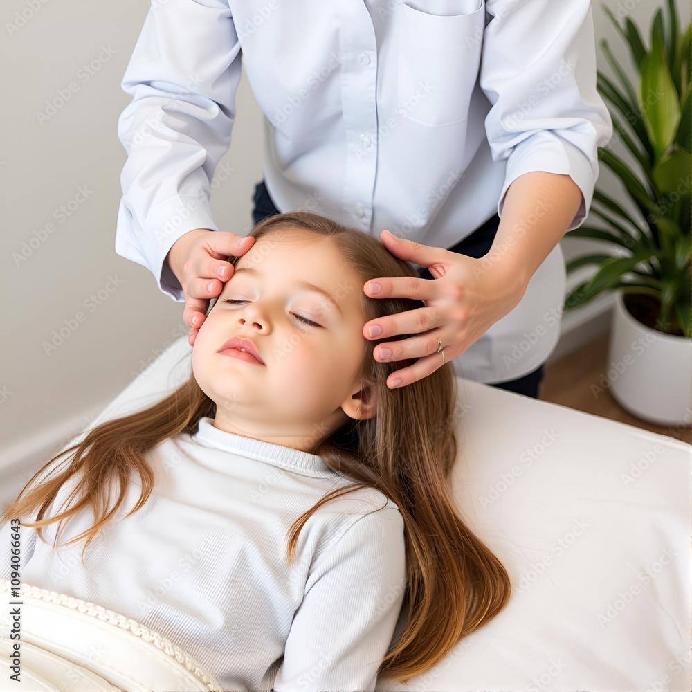 CST practitioner using light touch to provide craniosacral treatment to ...