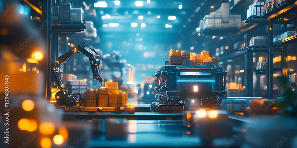 Futuristic Warehouse: A mesmerizing glimpse into the automated future ...