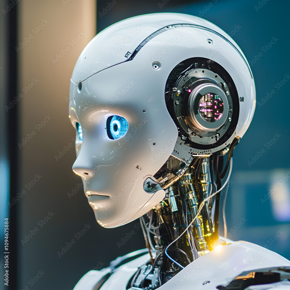 Robotic innovation demonstration tech lab futuristic technology ...