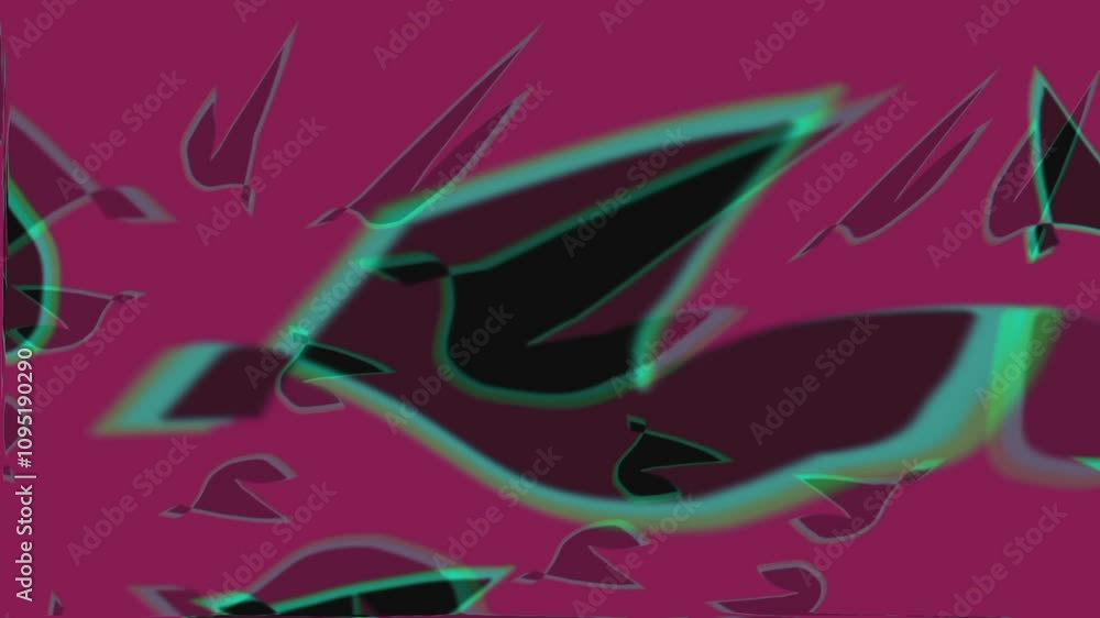 Animated background of color, movement, shadow reflections and optical ...