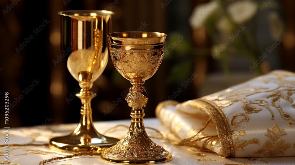 Photo & Art Print The eucharist celebrating holy communion as the sign ...