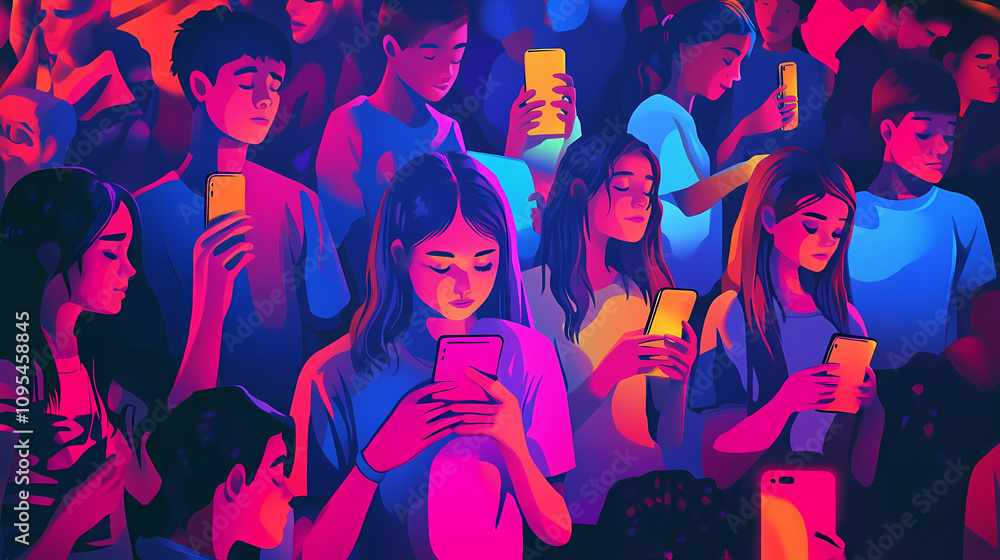Cell Phone Addiction and Social Media Obsession: Young People Engaged ...