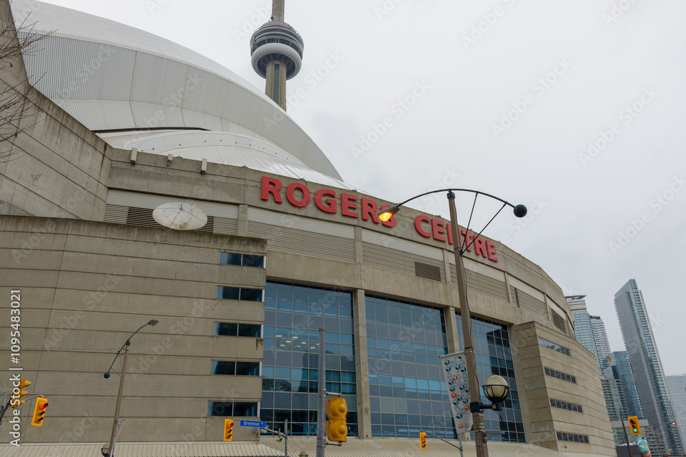 exterior of the Rogers Centre, a stadium once known as the SkyDome in ...