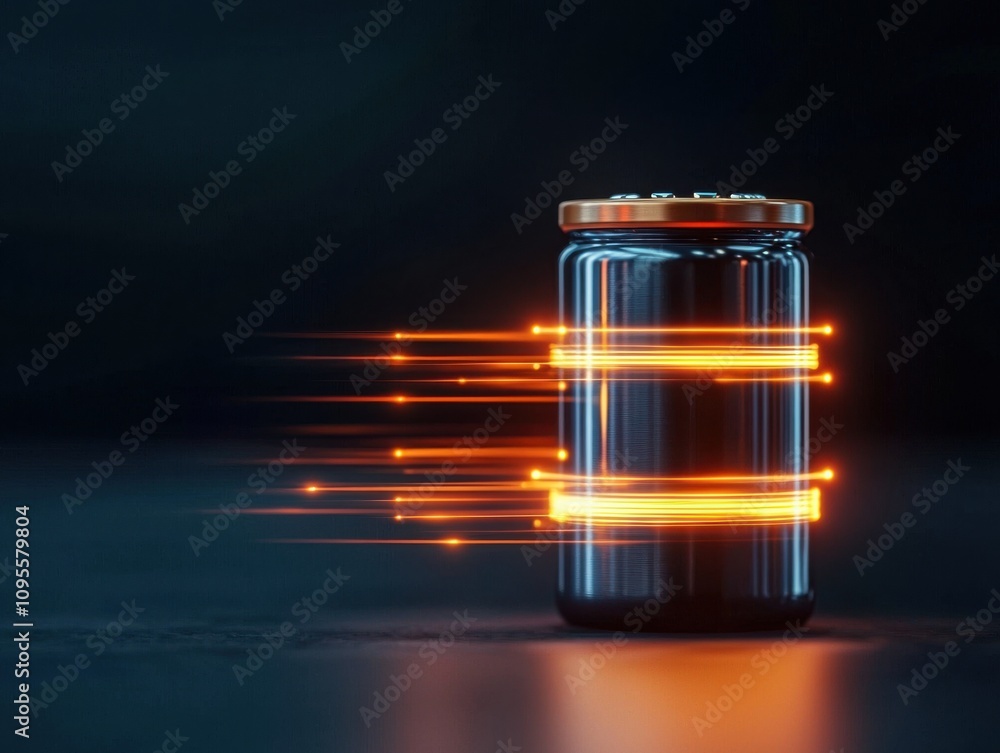 Dynamic renewable energy batteries in motion a futuristic display of ...