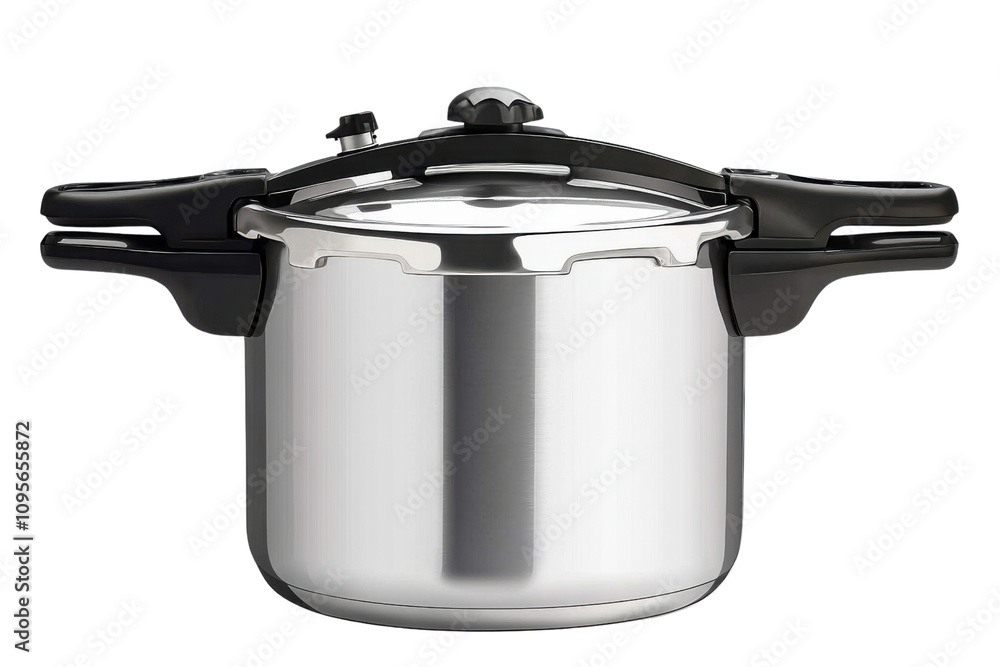 High-resolution pressure cooker isolated on transparent background for ...