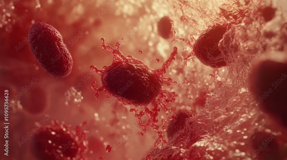 Exploring microscopic life bacteria in human blood scientific study ...