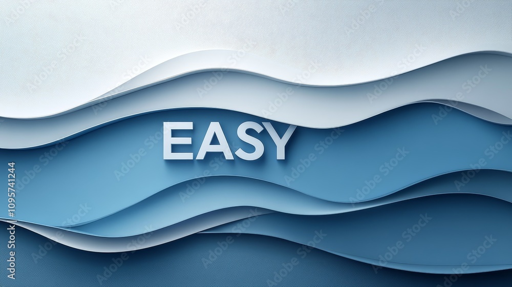 The minimalist "EASY" text logo design features modern sans serif fonts ...