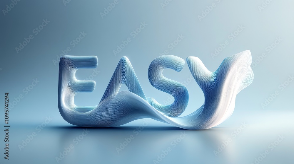 The minimalist "EASY" text logo design features modern sans serif fonts ...