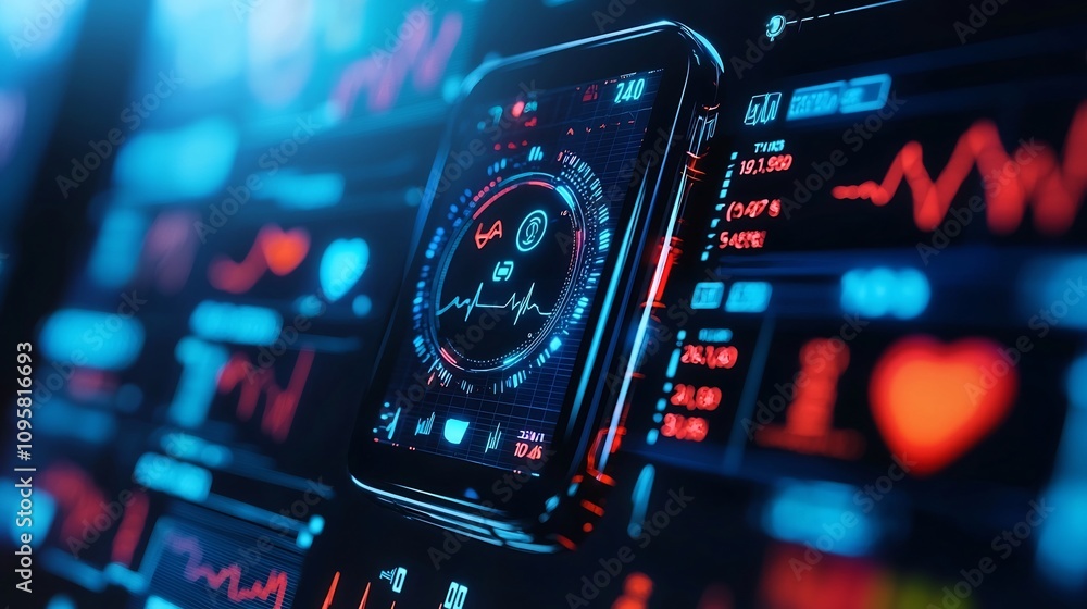 Futuristic AI powered wearable device with holistic health monitoring ...