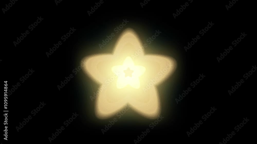 Star light night sky motion graphics clip template with colorful lights ...