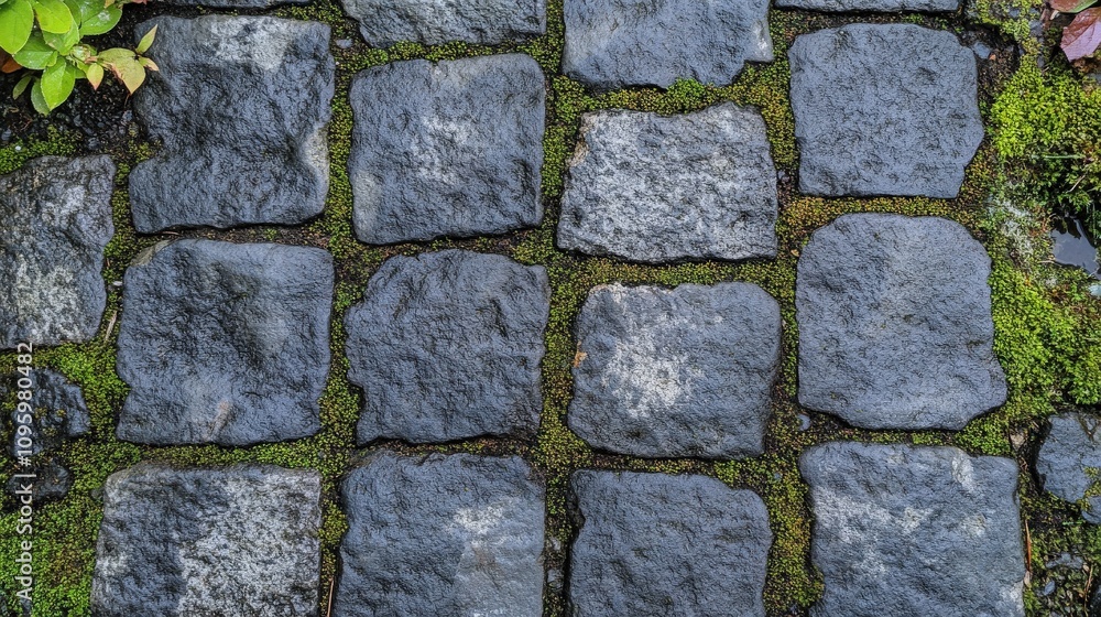 Seamless dark gray cobblestone texture with a rough, weathered finish ...