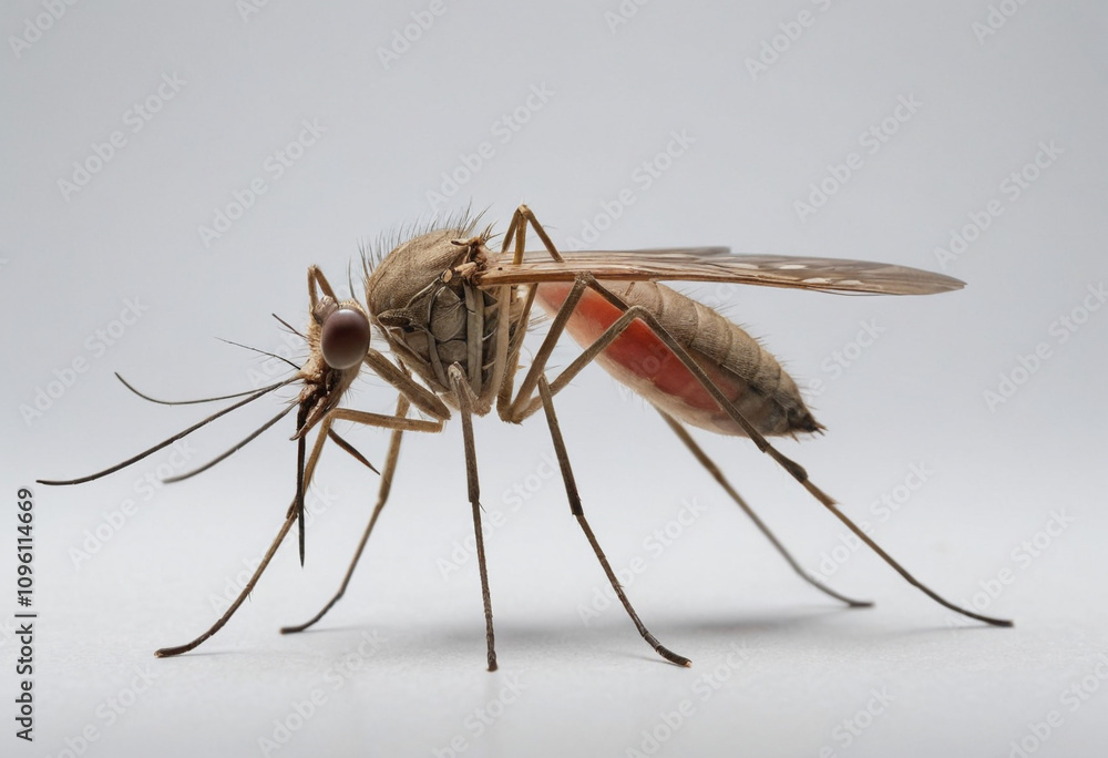 standard Mosquito right side view. Full figure visible, flat white ...