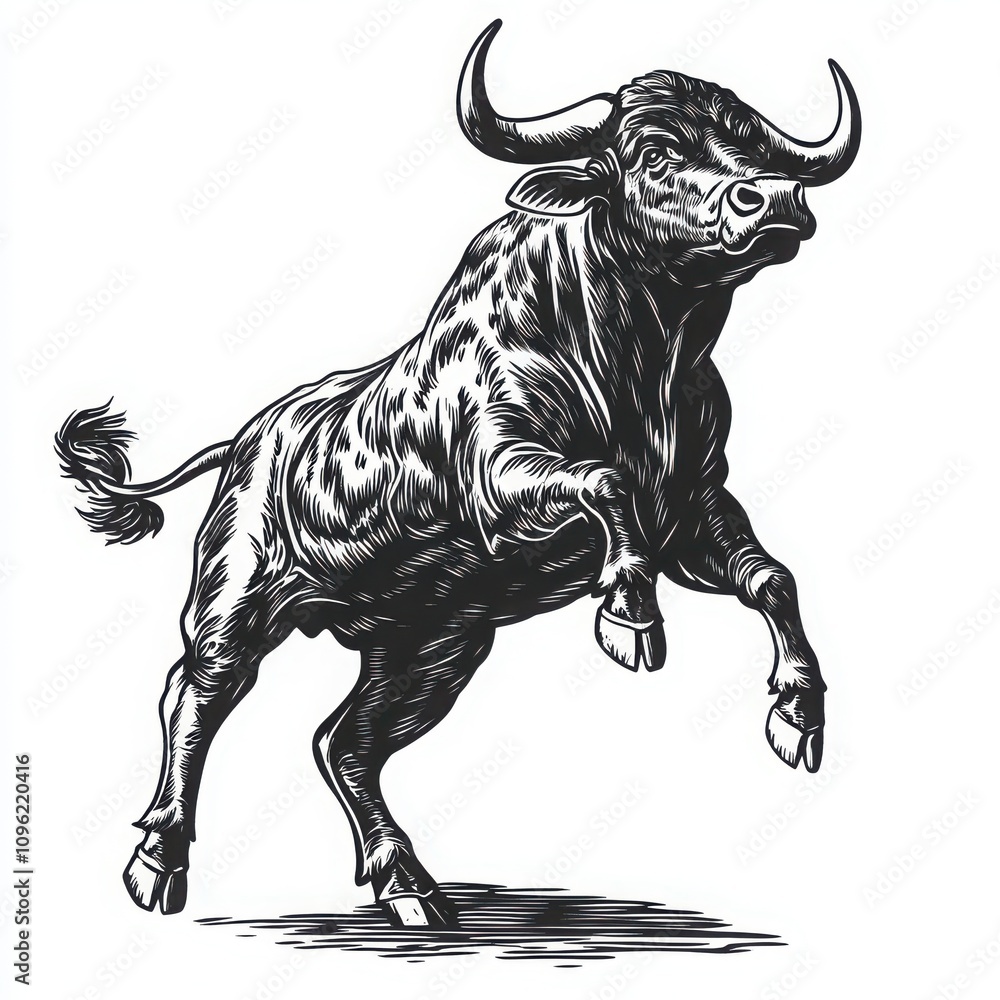 A detailed vintage woodcut-style illustration of an anthropomorphic ...