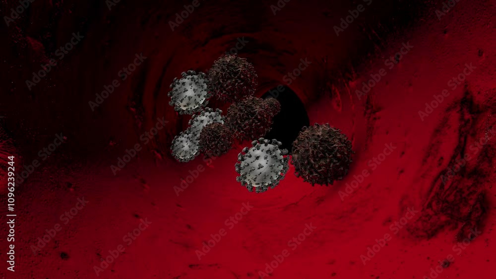 White Blood Cells Under Attack: The Battle Against Viruses in Blood ...