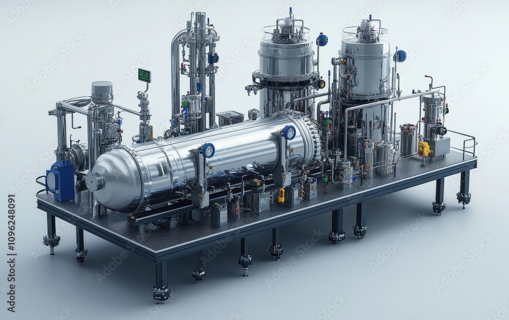 High-Tech Industrial Chemical Reactor System: Advanced Manufacturing ...