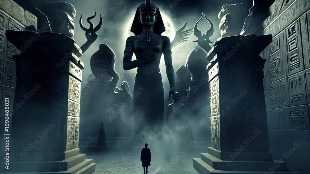 God of ancient Egypt, the ancient Egyptian god of death and the world ...