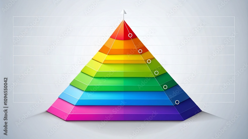 Business Infographics: 8-Step Pyramid Chart Design Showcasing Options ...
