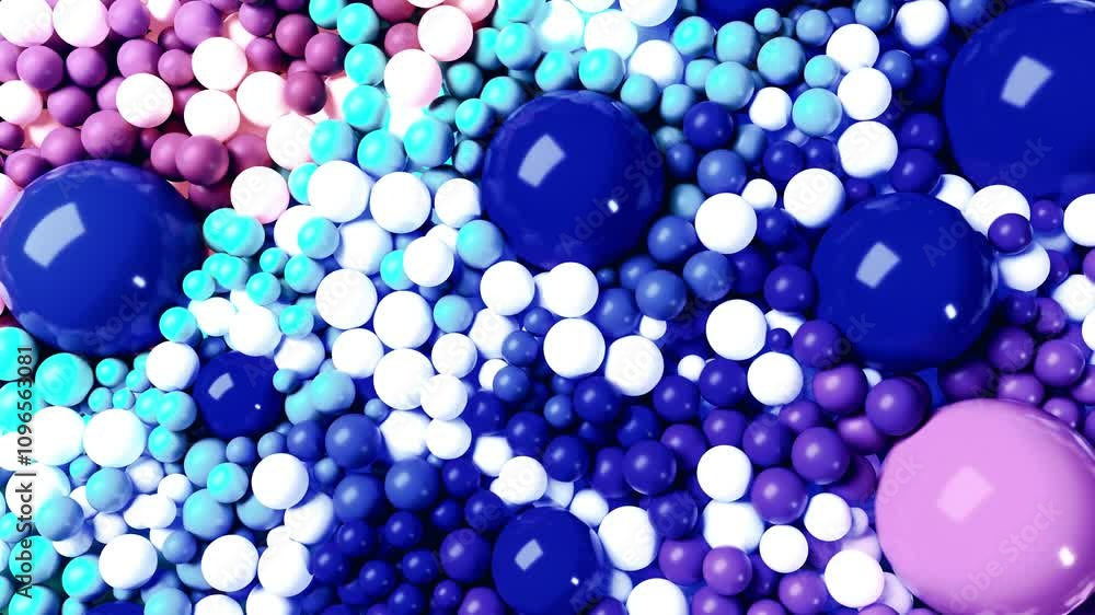 A visually stunning and colorful collection of spheres is present on a ...