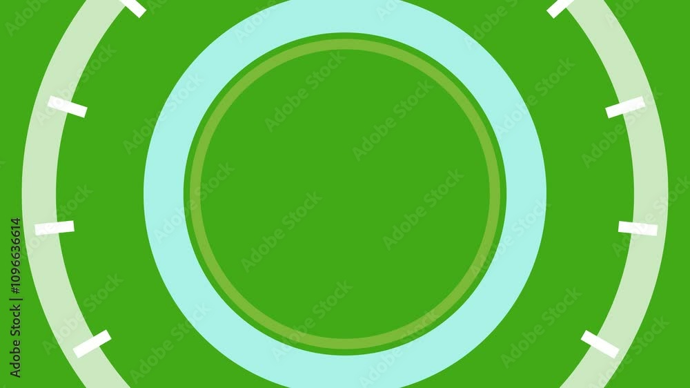 Logo reveal animation template on green screen background. Shape pop-up ...