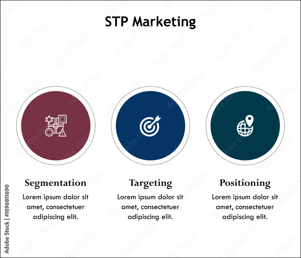 STP Marketing - Segmentation, Targeting, Positioning. Infographic ...