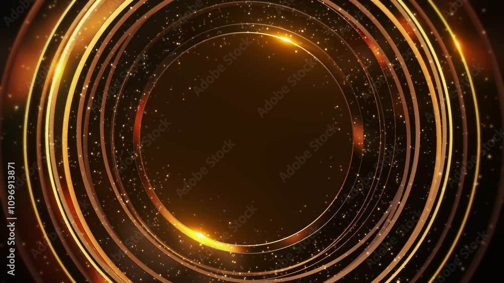 Award ceremony stage party stage glitter animation. stars, lights 4K 3D ...