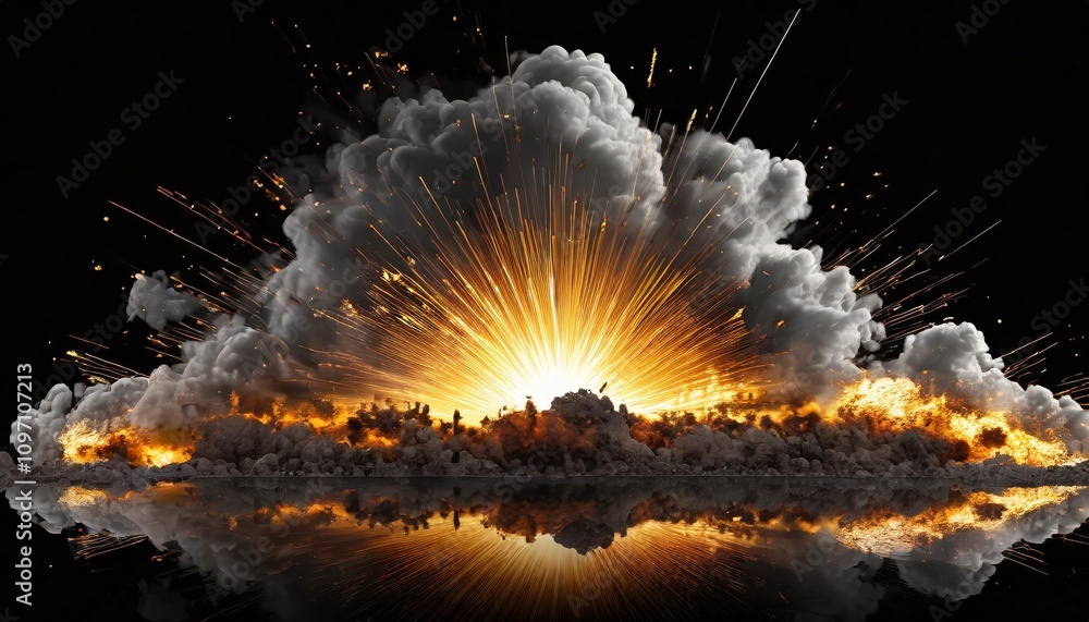 High-Resolution Explosion Border with Transparent Background â ...