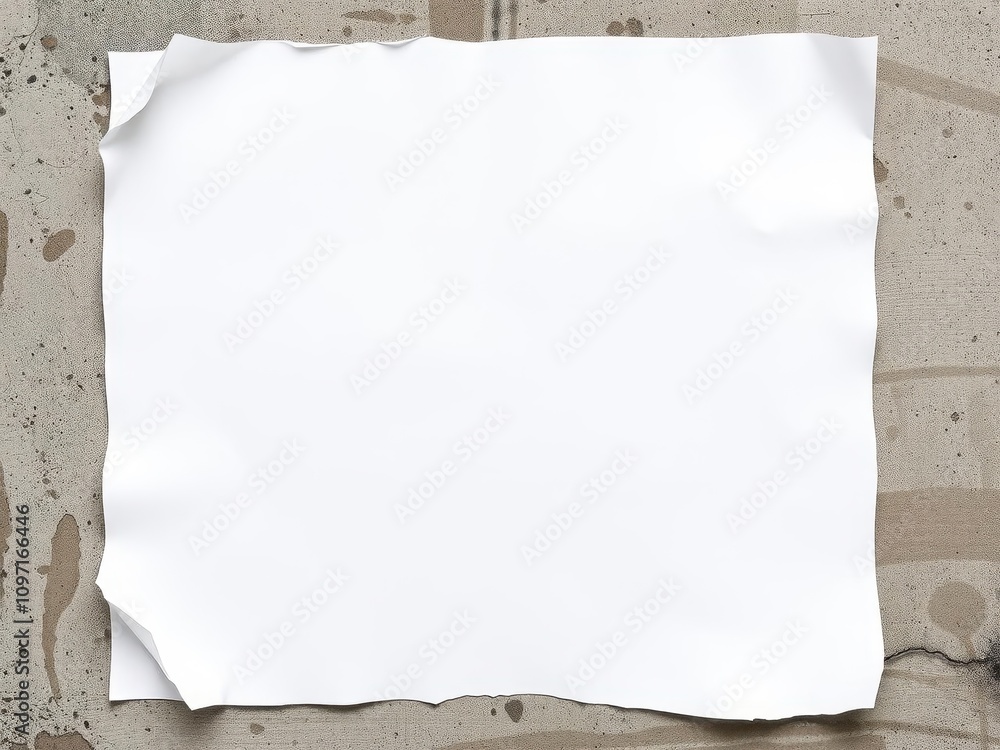 multiple outdoor weathered glued paper poster wall mockup template with ...