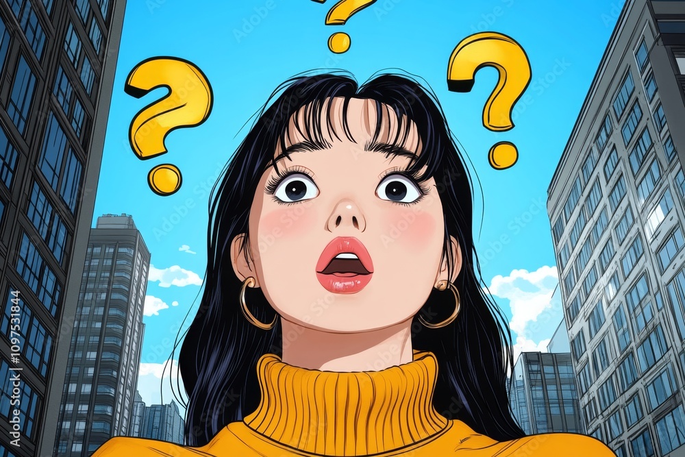 Pixel art depiction of questions as animated question marks floating ...