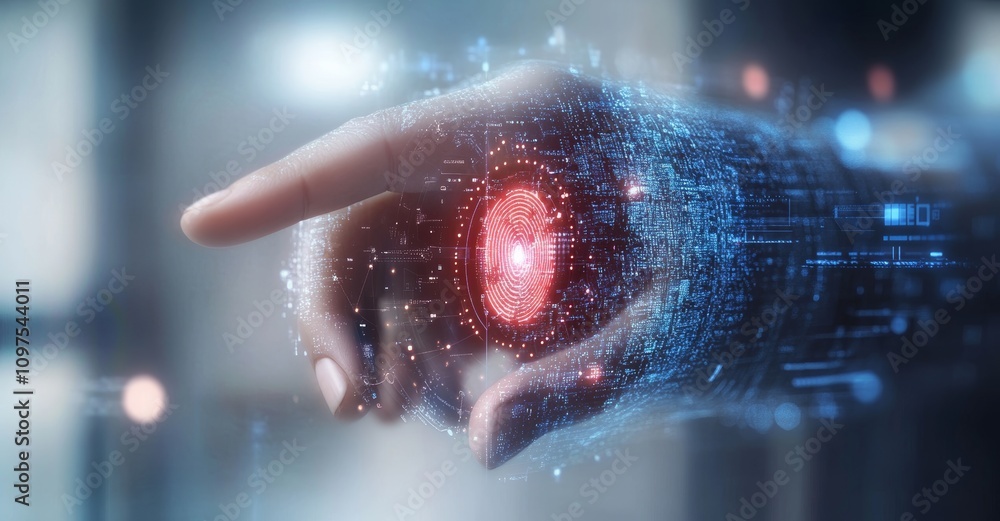 Fingerprint Scanning Biometric Authentication Cybersecurity Future