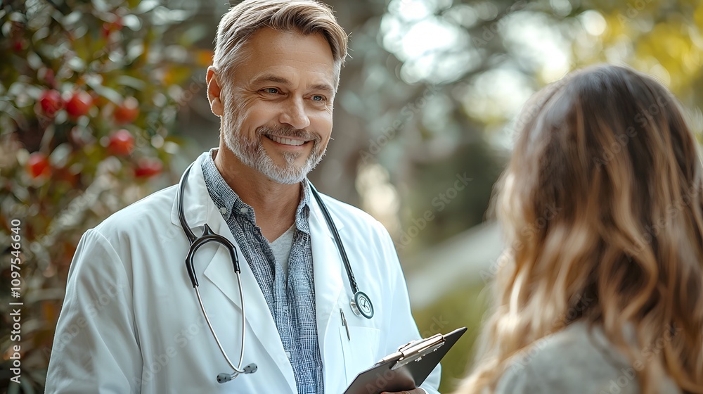 Doctor recommends hospital care for patients outdoor consultation ...