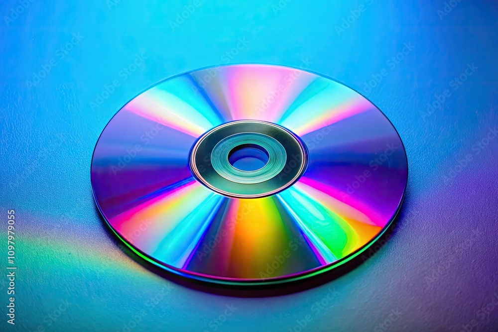 Stunning Drone Photography Of Isolated CD Disc In High Resolution