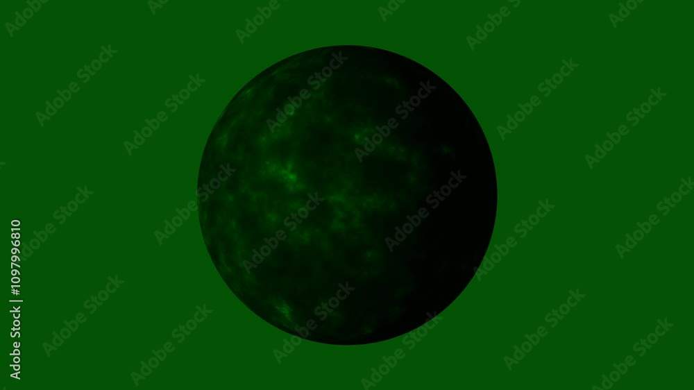 green planet earth in space. Planet Earth smooth rotate animation in ...