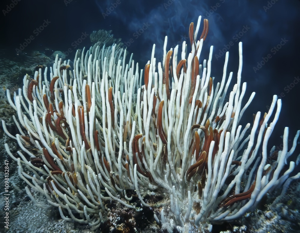 Tube Worm Siboglinidae Riftia pachyptila, phyla Pogonophora and ...