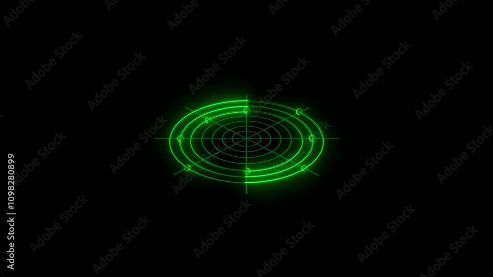 neon radar animation. technology radar scanning Hud animation ...