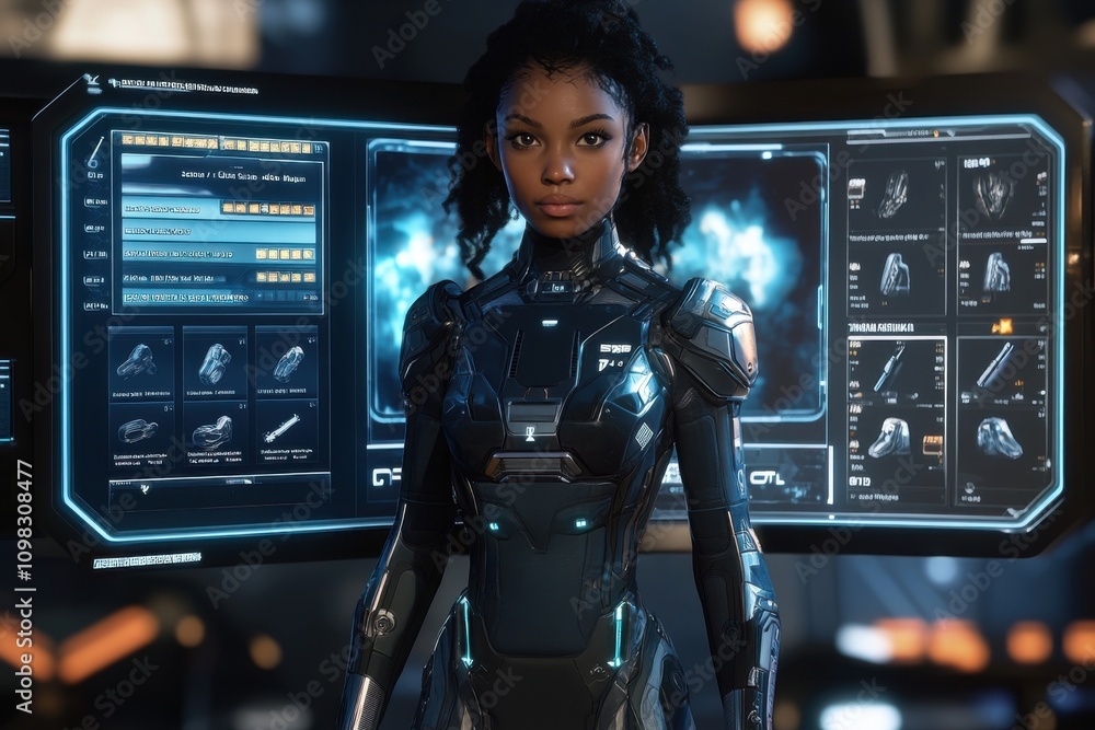 Character customization screen with various options with detailed ...