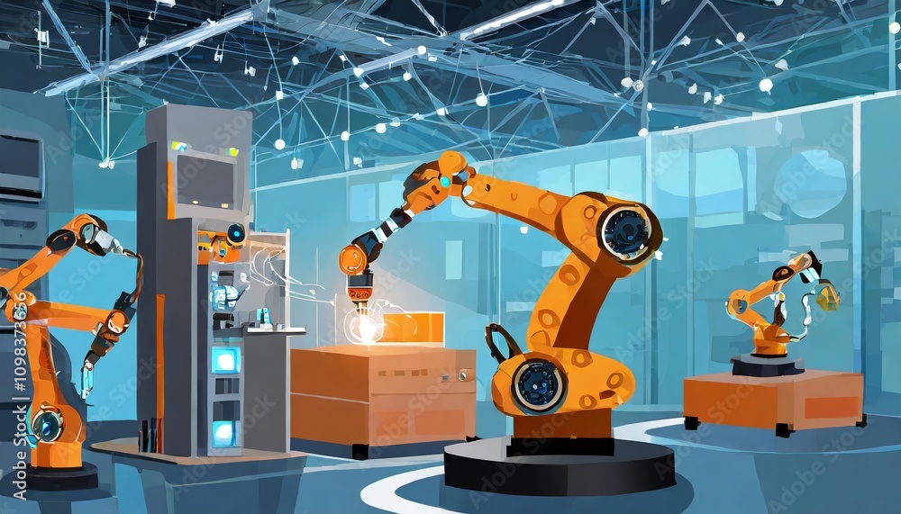 Advanced Industrial Robot Operating Autonomously in a Smart Factory ...