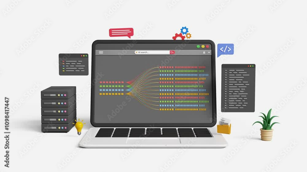 Data science, AI, big data driven artificial intelligence. Machine ...