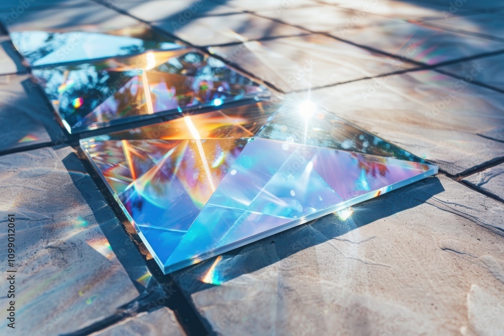 Exploring the microscopic view of solar panel surface with rainbow ...