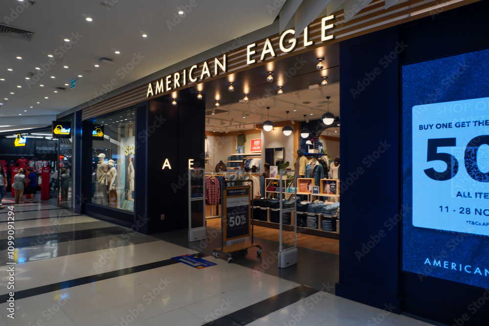 Bangkok, Thailand - November 25, 2024 American Eagle was first launched ...