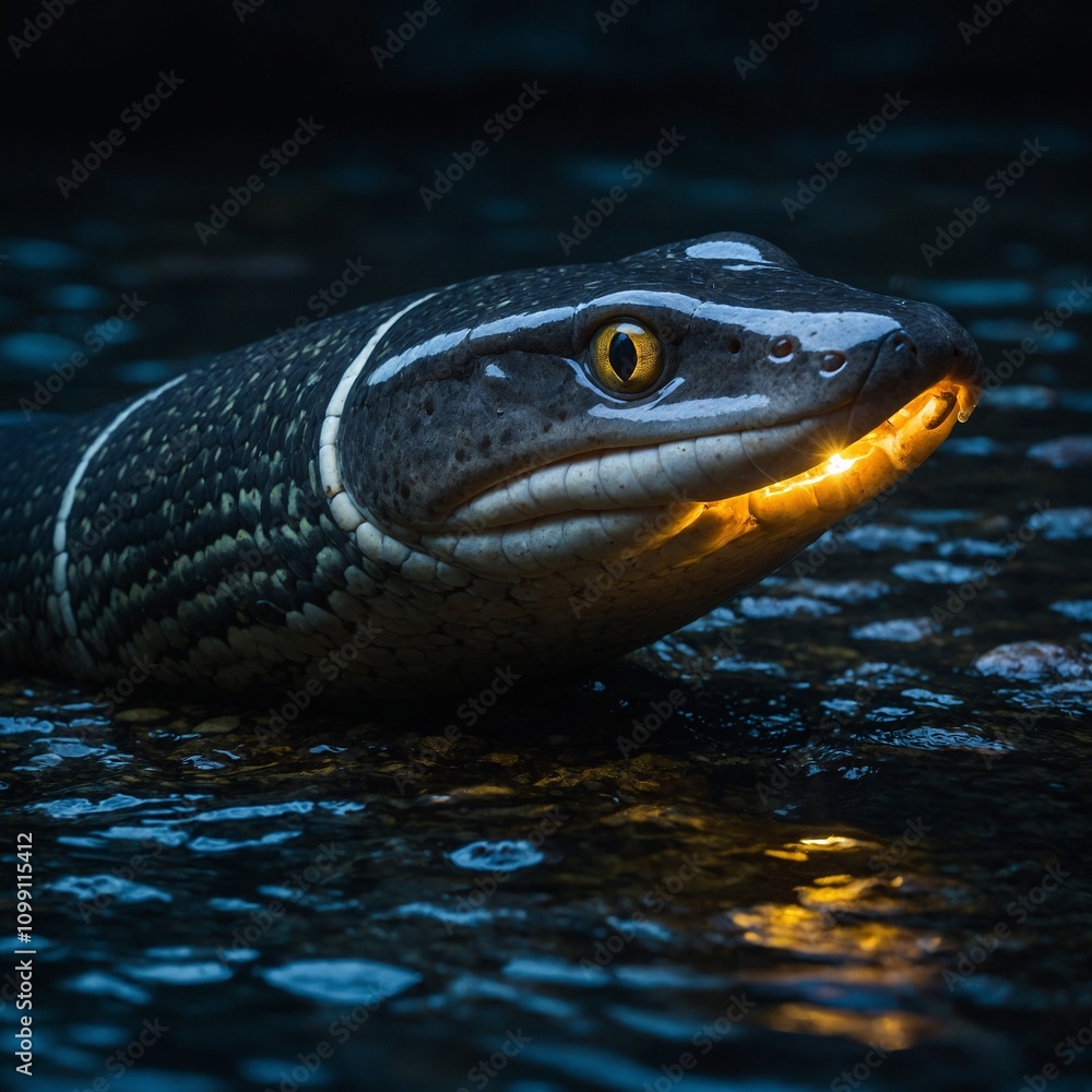 Electric Eel Aquatic Life Underwater Creature Marine Animals Electric ...