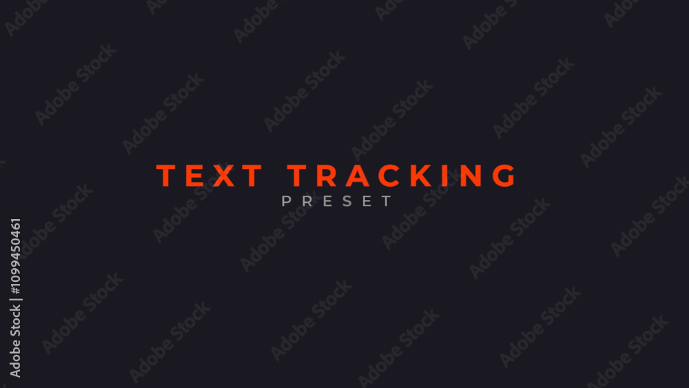 Animate Text Tracking Preset Stock Template | Adobe Stock