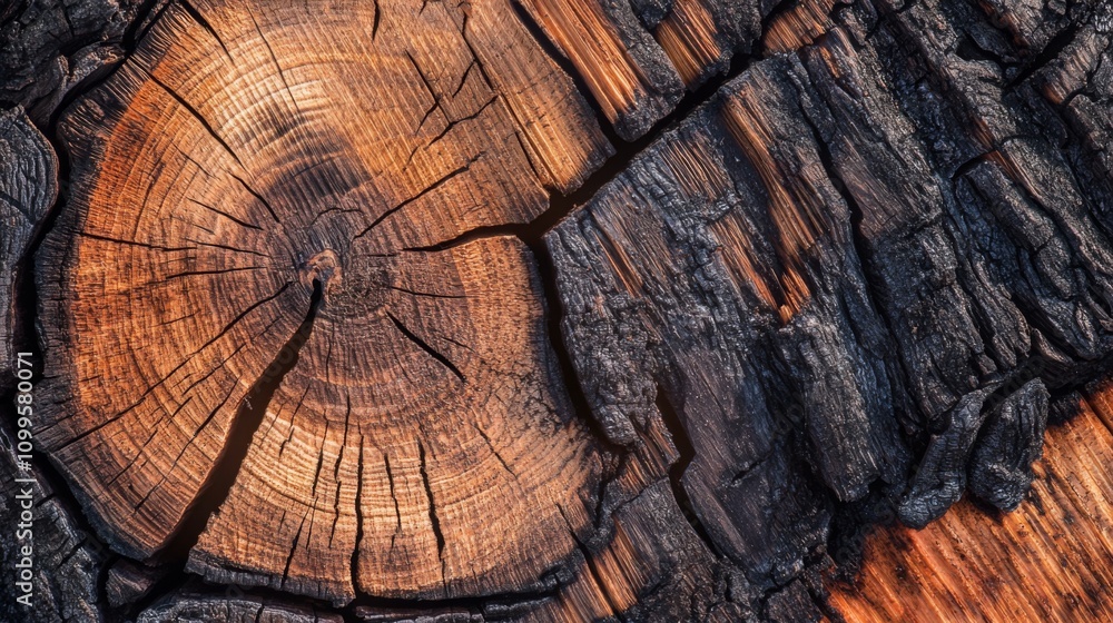 Burnt wood texture. BBQ background. Burned scratched hardwood surface ...