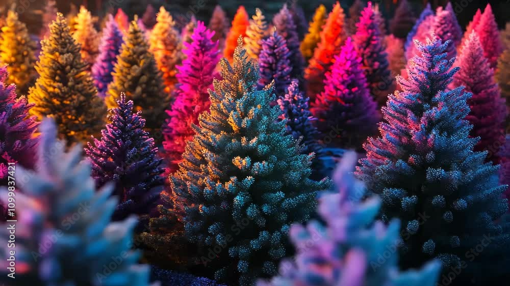 Heatmap of a Christmas tree lot, with vibrant colors showing the most ...