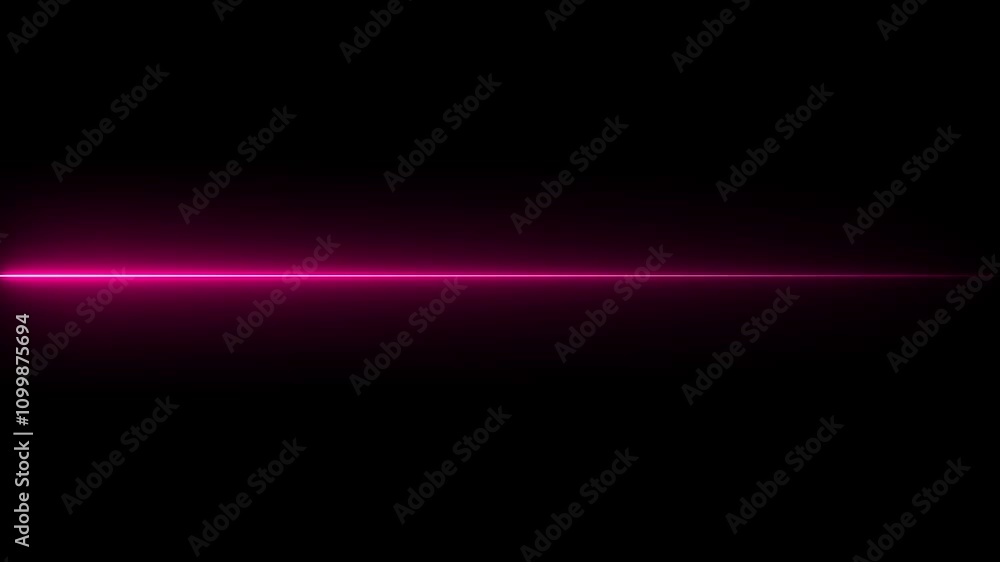 Seamless loop animation of glowing horizontal neon lines streaming ...