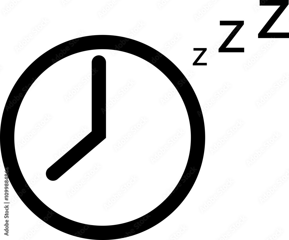 Sleep icon, Sleeping Well ,Nighttime Sleep royalty free vector ...