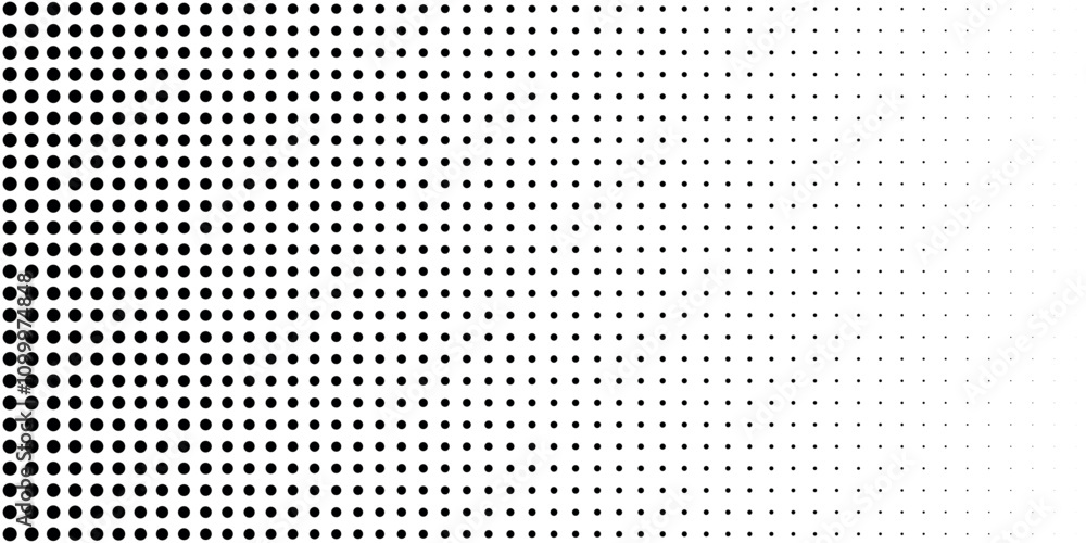 grunge Halftone white and black dots pattern and black gradient grunge ...